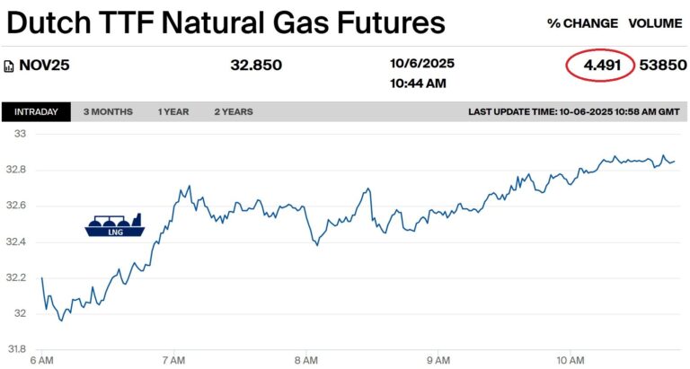European natural gas information portal